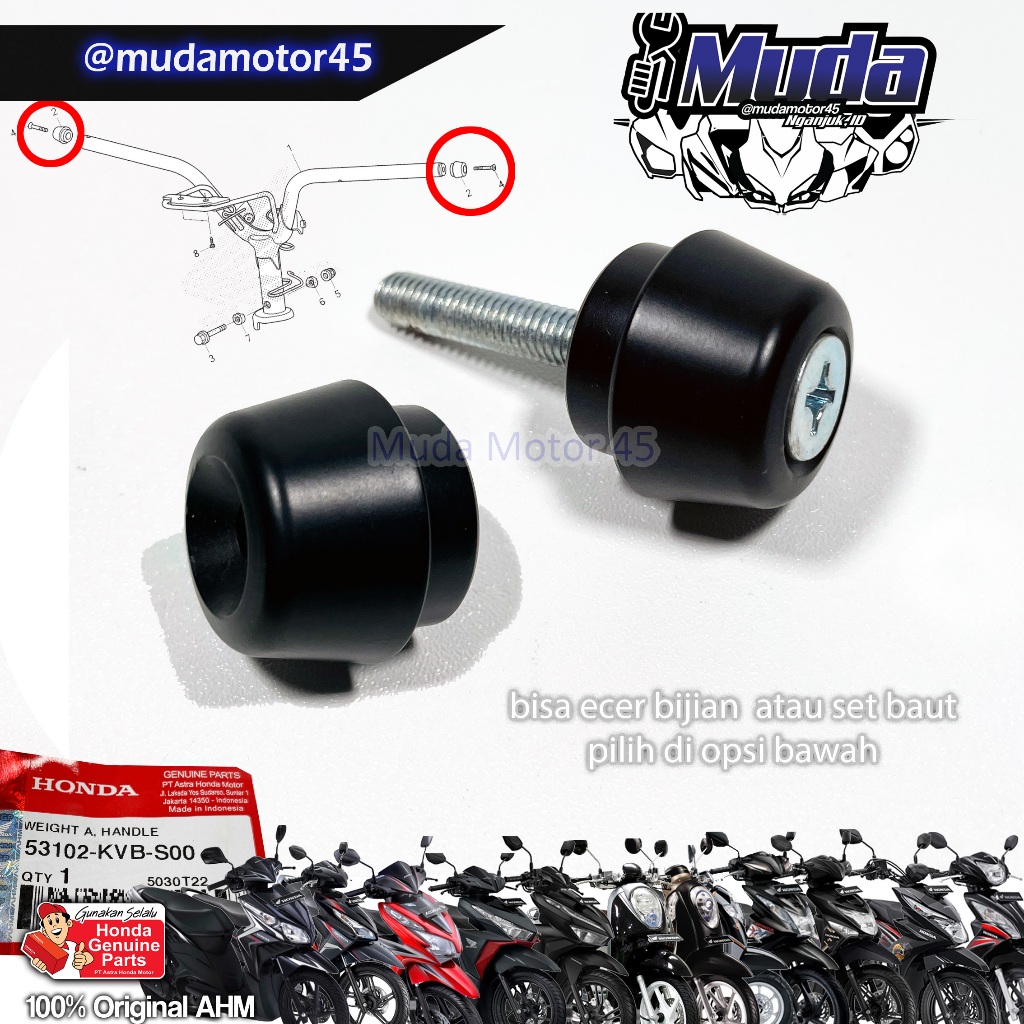 Jual JALU STIR STANG ORI AHM VARIO BEAT SPACY SCOOPY FI KARBU INJEKSI ...