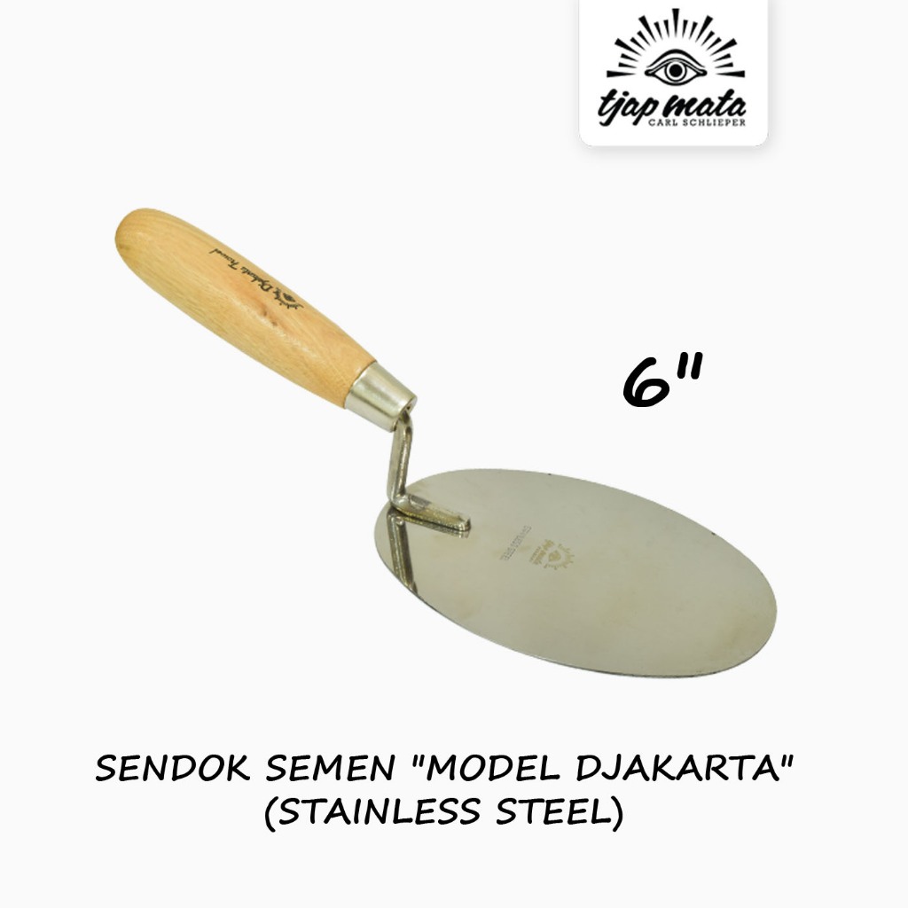 Jual TJAP MATA / CAP MATA Sendok / Cetok Semen Djakarta 6" -Stainless ...