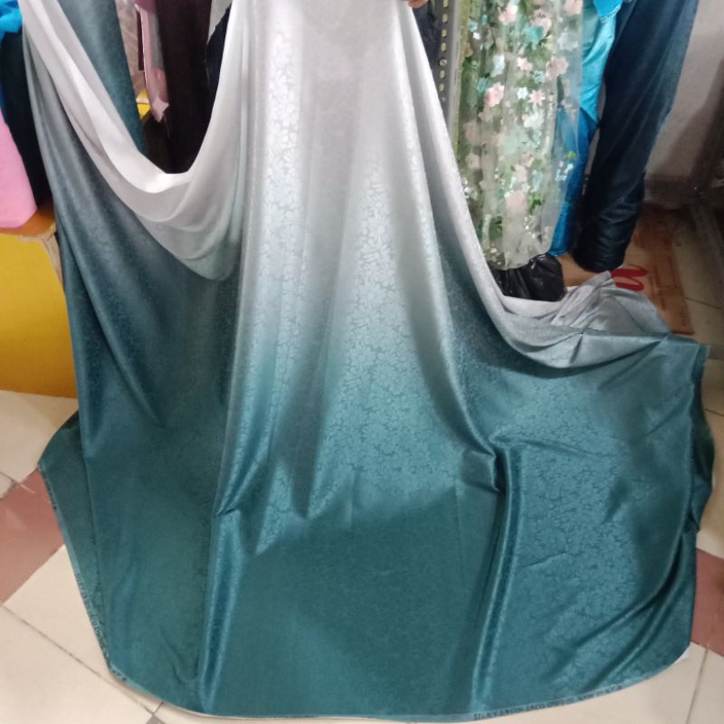 Jual (COD) Bahan JAQUAR Gradasi Motif/Jaguar Motif Gradasi Warna ...