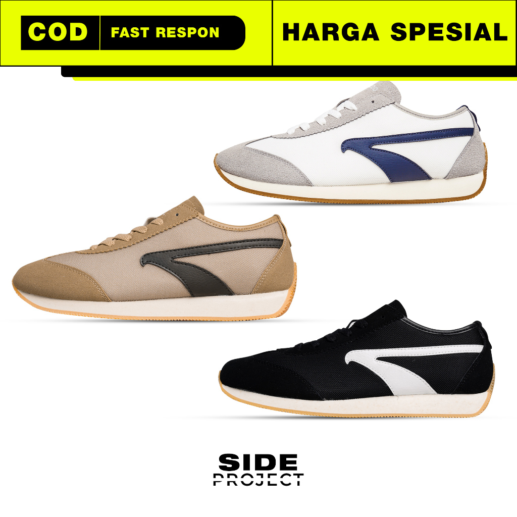 Jual Sepatu Sneakers Casual Brodo Homeward Tondano (Black White Gs ...