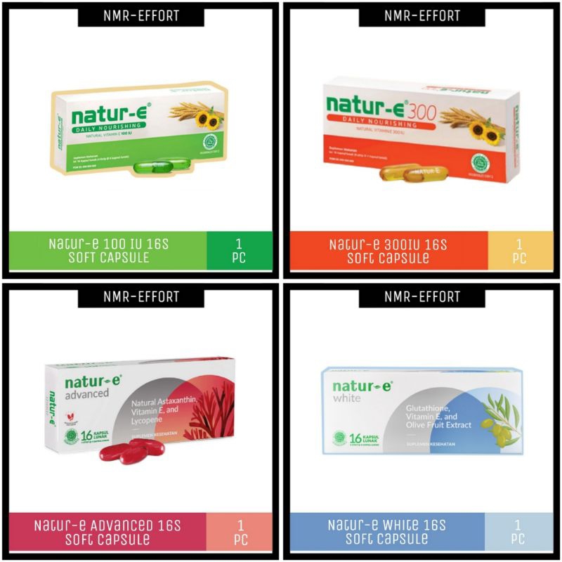 Jual Natur-E Soft Capsule 16s & 32s All Varian ( White / Advanced ...