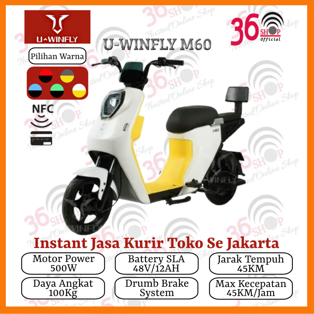 Jual Sepeda Listrik UWINFLY M60 NFC GARANSI RESMI | Shopee Indonesia