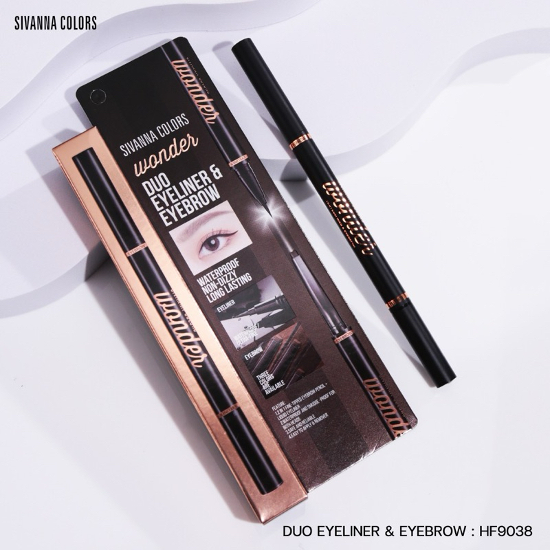 Jual SIVANNA COLORS Wonder Duo Eyeliner & Eyebrow #HF9038 | Eyeliner ...
