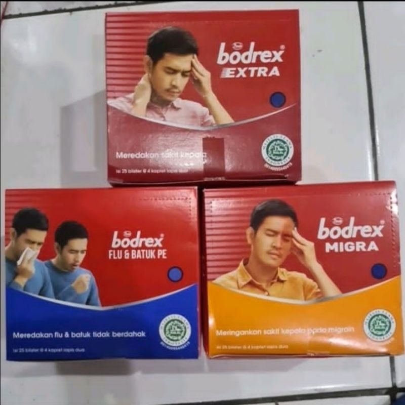 Jual Bodrex flu batuk, bodrex extra & bodrex migra | Shopee Indonesia