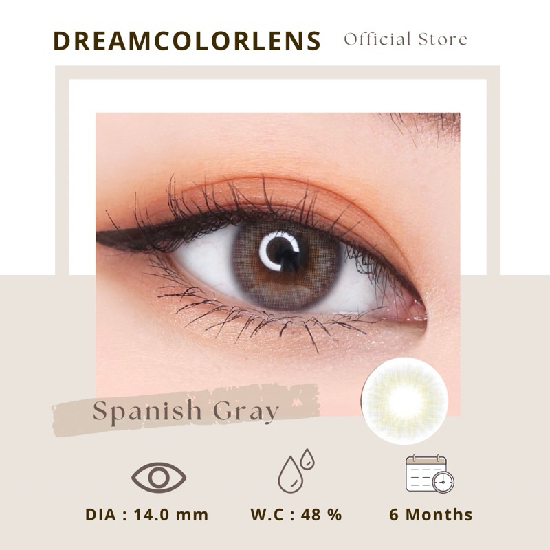 Jual Softlens Princess Spanish Grey / Gray / Abu Normal Minus Beda ...