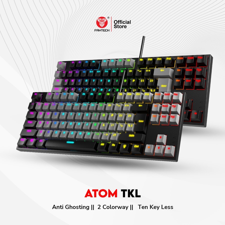 Jual Fantech ATOM MK876 RGB Gaming Mechanical Keyboard TKL | Shopee ...