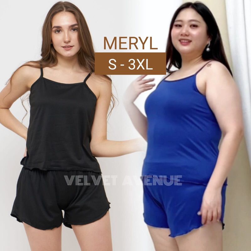 Jual MERYL-Camisole Setelan Piyama Kamisol Jumbo Bigsize XL XXL Wanita ...
