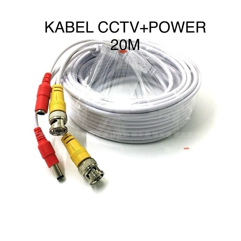 Jual KABEL CCTV PLUS POWER 10M / 15M / 20M / 30M / 40M / 50M KAMERA ...