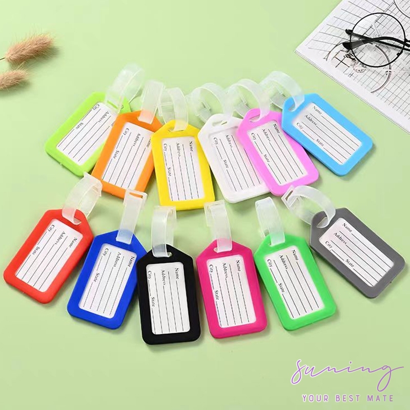 Jual Tag Label Koper Bagasi Gantungan Label Nama Tas Luggage Tag-Suning ...