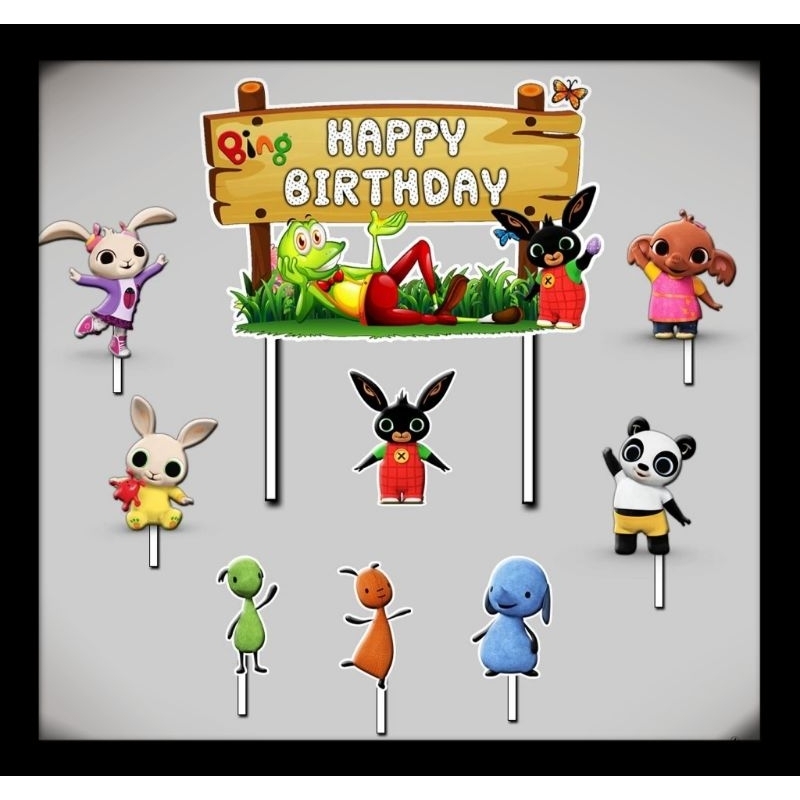 Jual topper toper hiasan tusukan kue cake ulang tahun happy birthday ...