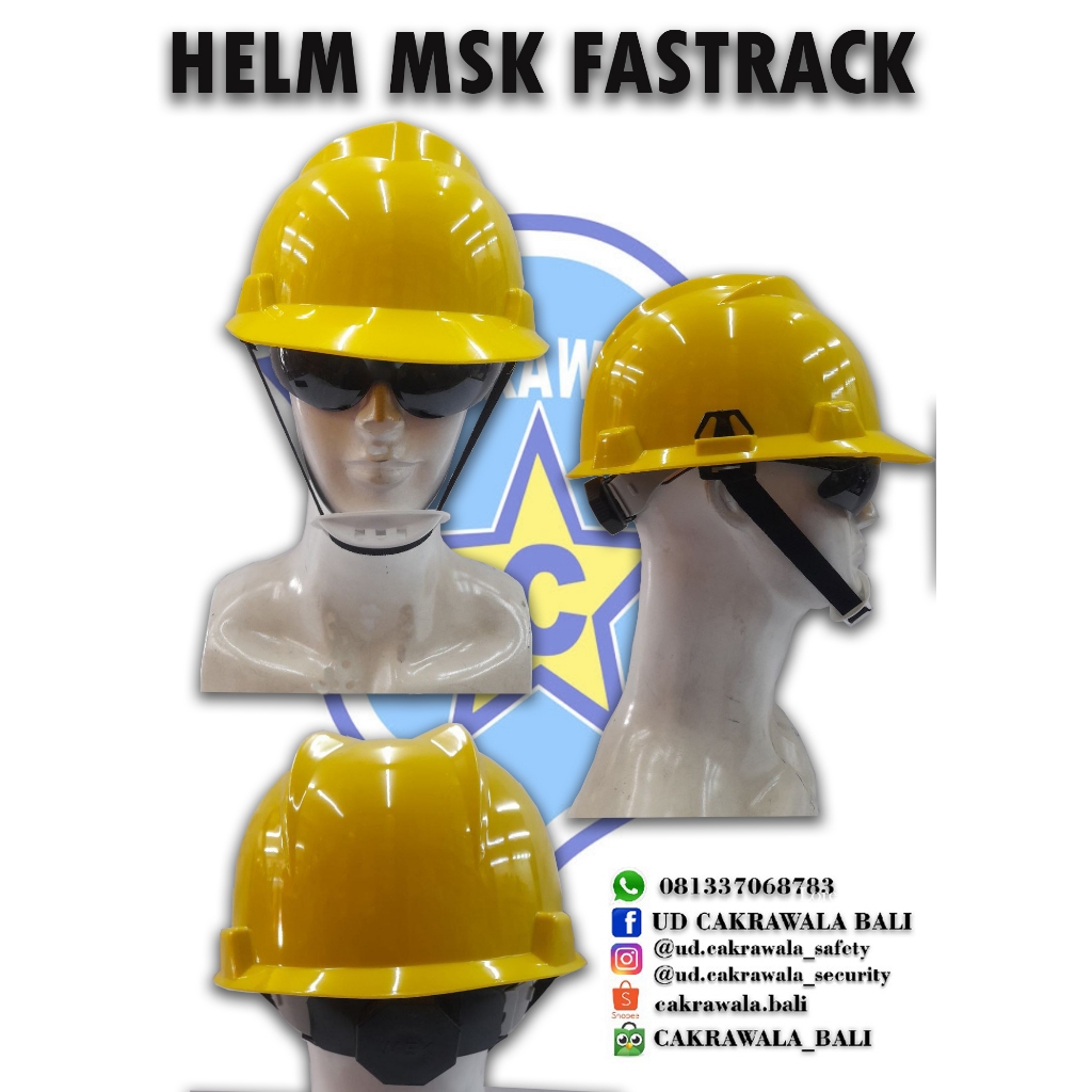 Jual Helm Safety Proyek/ Helm Pekerja MSK - Kuning | Shopee Indonesia