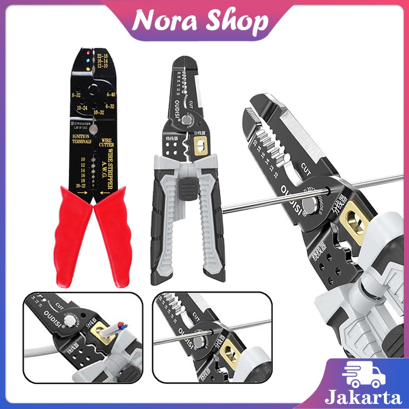 Jual Tang Tukang Listrik Multifungsi Tang Crimping Pengupas Kawat Tang ...
