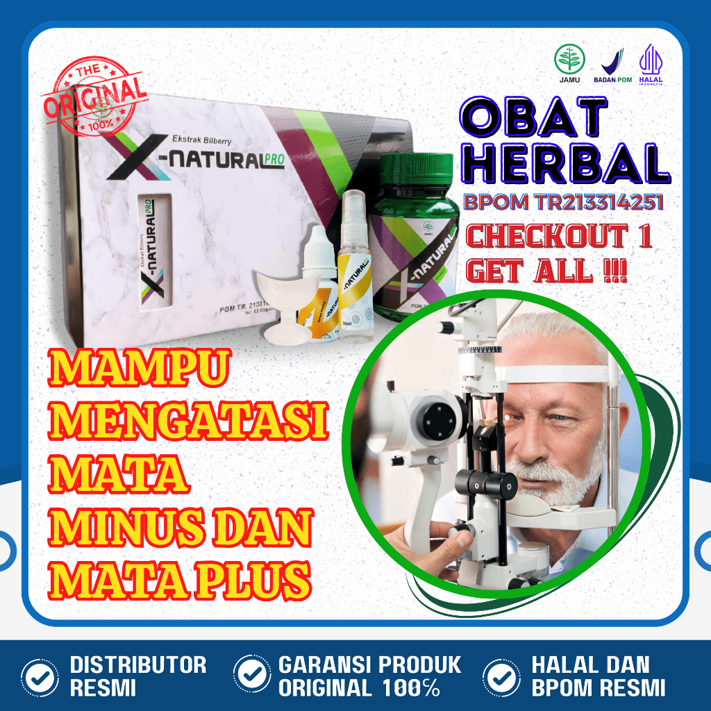 Jual X Natural Pro Obat Mata Minus Dan Plus Kabur Buram Herbal Original ...