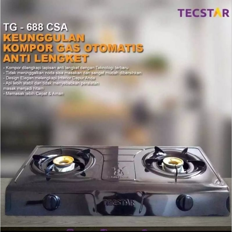 Jual kompor tecstar 2 tungku (khusus bandung only) | Shopee Indonesia