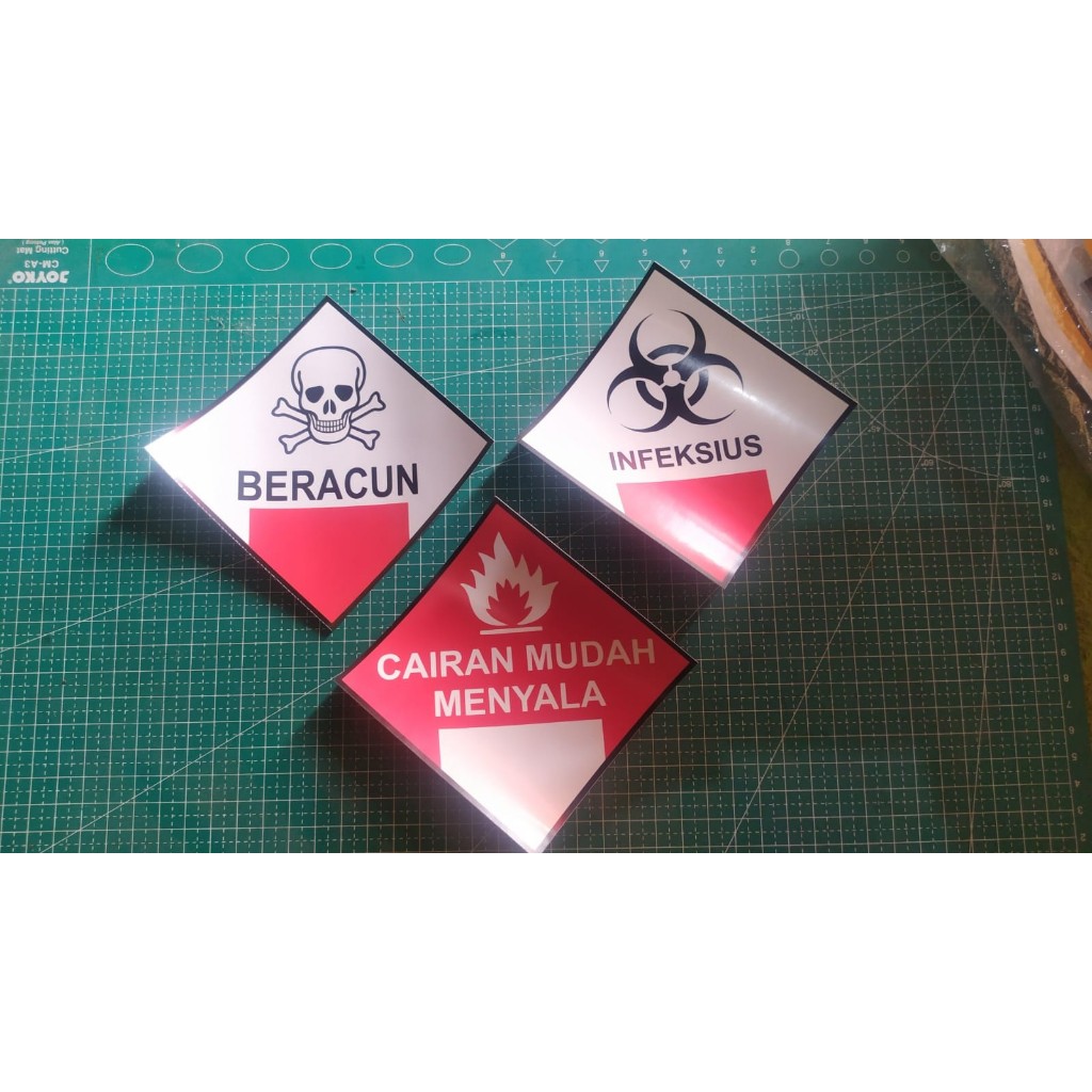 Jual stiker label limbah B3 / stiker bahan berbahaya dan beracun ...