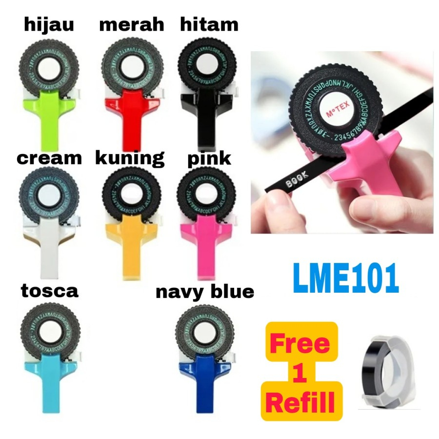 Jual Label Maker Emboss 3D Stiker Label DIY Print Manual mesin pembuat ...