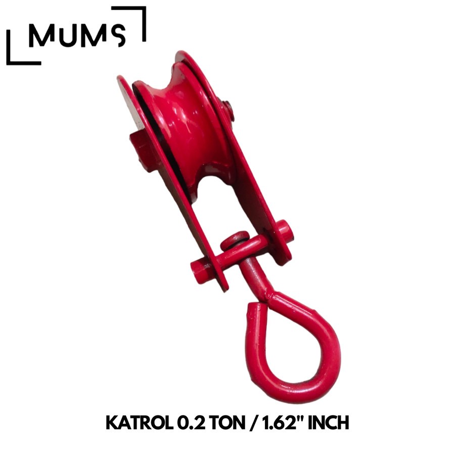 Jual KATROL TIMBA SUMUR 0.2 TON /Pulley Block Katrol Kapal Kerekan ...