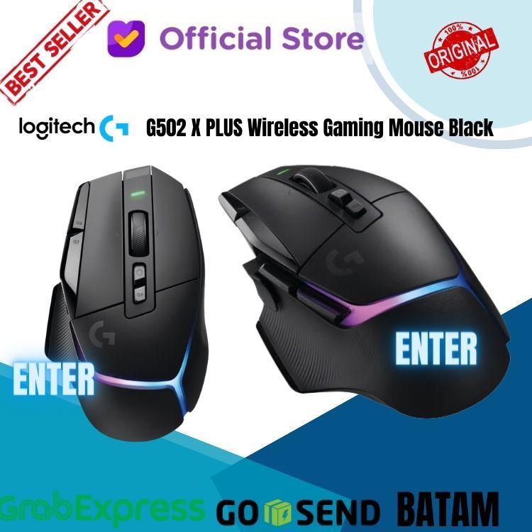 Jual Mouse Logitech G502 X PLUS Wireless GaminG Black | Shopee Indonesia