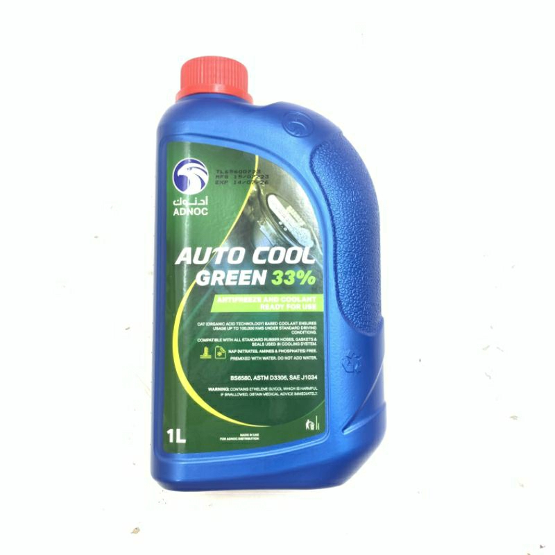 Jual ADNOC AIR COOLAN GREEN 33% 1L ADNOC | Shopee Indonesia