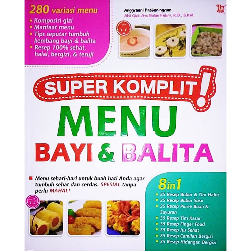 Jual Buku Super Komplit Menu Bayi & Balita - Wahyu Media | Shopee Indonesia