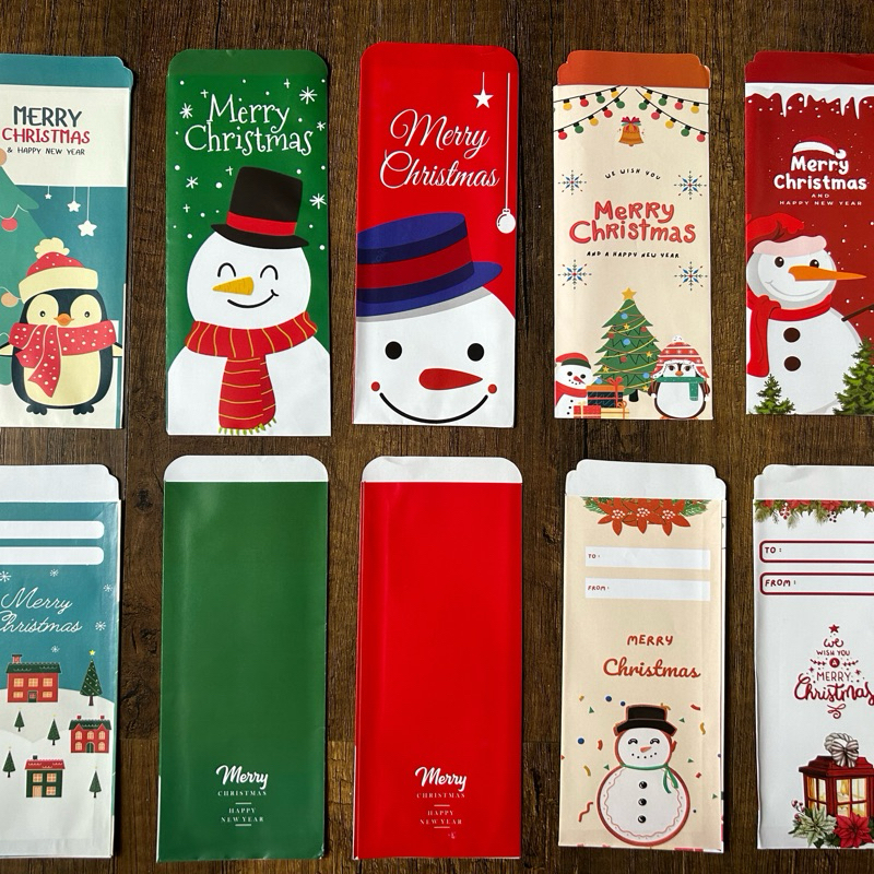 Jual AMPLOP NATAL/ ANGPAO NATAL PANJANG PART I ISI 10 PCS | Shopee ...