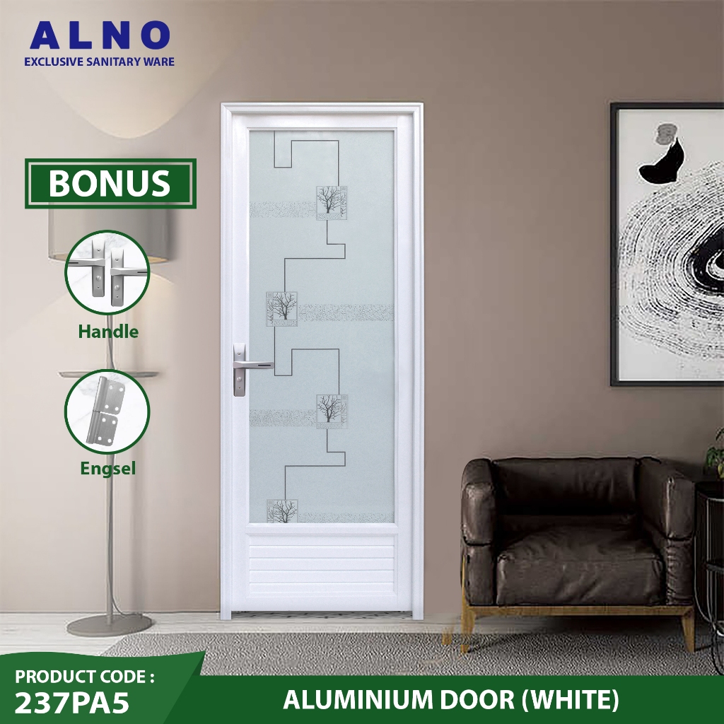 Jual Pintu Kamar Mandi Alno Pintu Toilet Alumunium Whte - 237PA5 ...