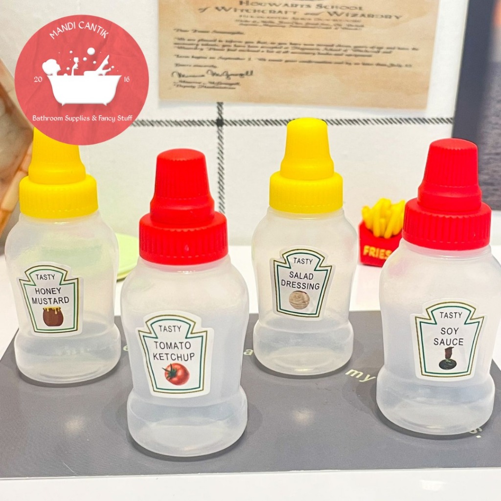 Jual BOTOL MINI SAOS SATUAN MN-1081 Wadah Saus Bumbu Saos Kecap Salad ...