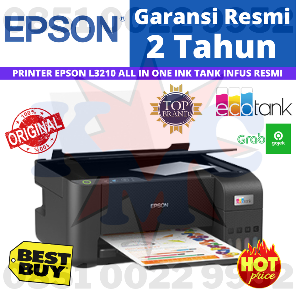 Jual Printer Epson L3210 All In One Printer L 3210 Print Scan Copy Pengganti L3110 Resmi ...