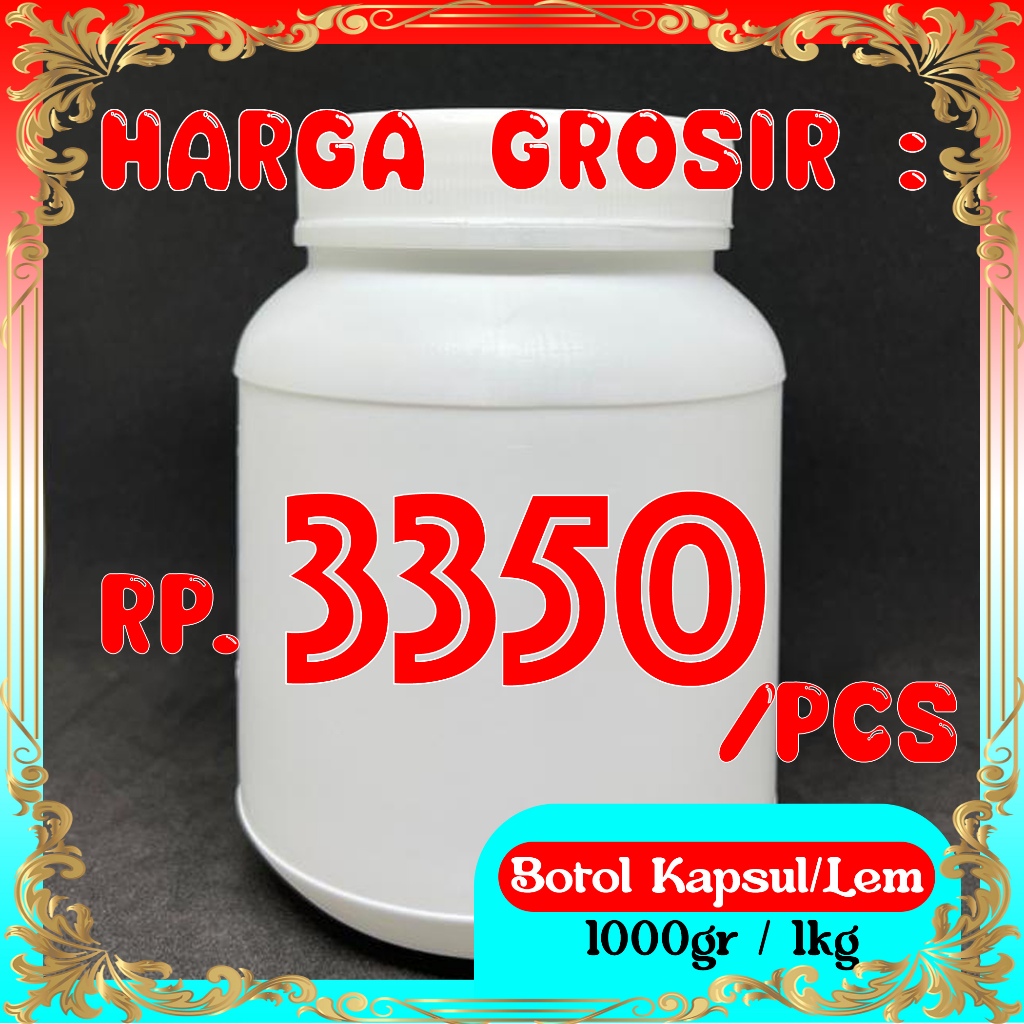 Jual Botol Kapsul 1kg / 1000 gram | Shopee Indonesia