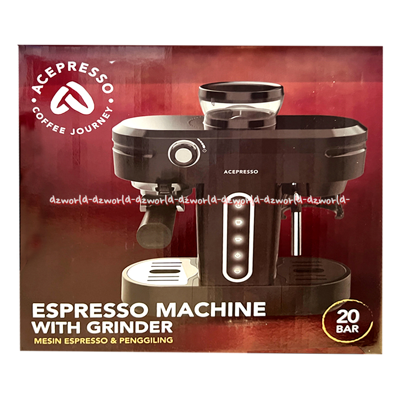 Jual Acepresso Espresso Machine With Grinder 20bar Alat Mesin Kopi ...