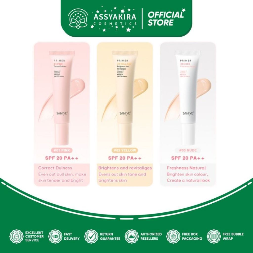 Jual Saniye Primer Cream Invisible Pore Makeup Base All Day Matte Oil ...