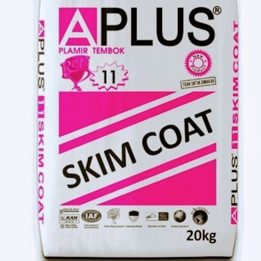 Jual Plamur Tembok APLUS Skim Coat MERAH / A Plus Skimcoat PER 20KG ...