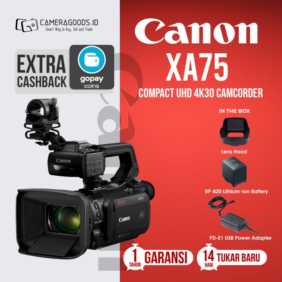 Jual Canon XA75 Professional Camcorder UHD 4K30 with Dual-Pixel ...