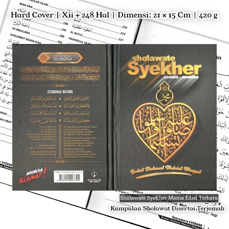 Jual BUKU SHOLAWAT SYEKHER MANIA | SHOLAWATE SYEKHER MANIA HARD COVER ...