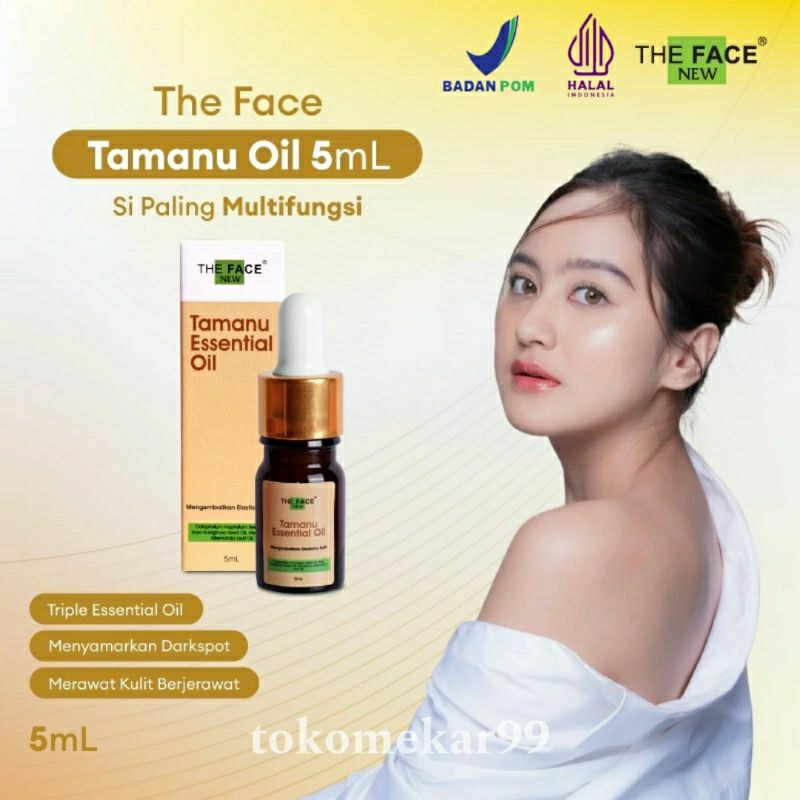 Jual ️TM99 ️The Face Tamanu Essential Oil 5ml Original BPOM Resmi / Tamanu Oil The Face | Shopee ...