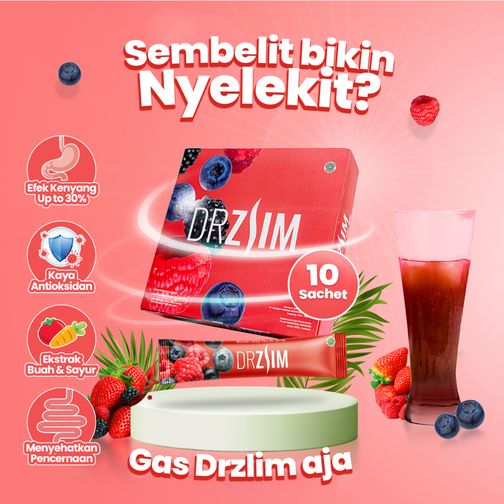 Jual Pelangsing DRZLIM 10 SACHET detox fiber zlim | minuman slim diet ...