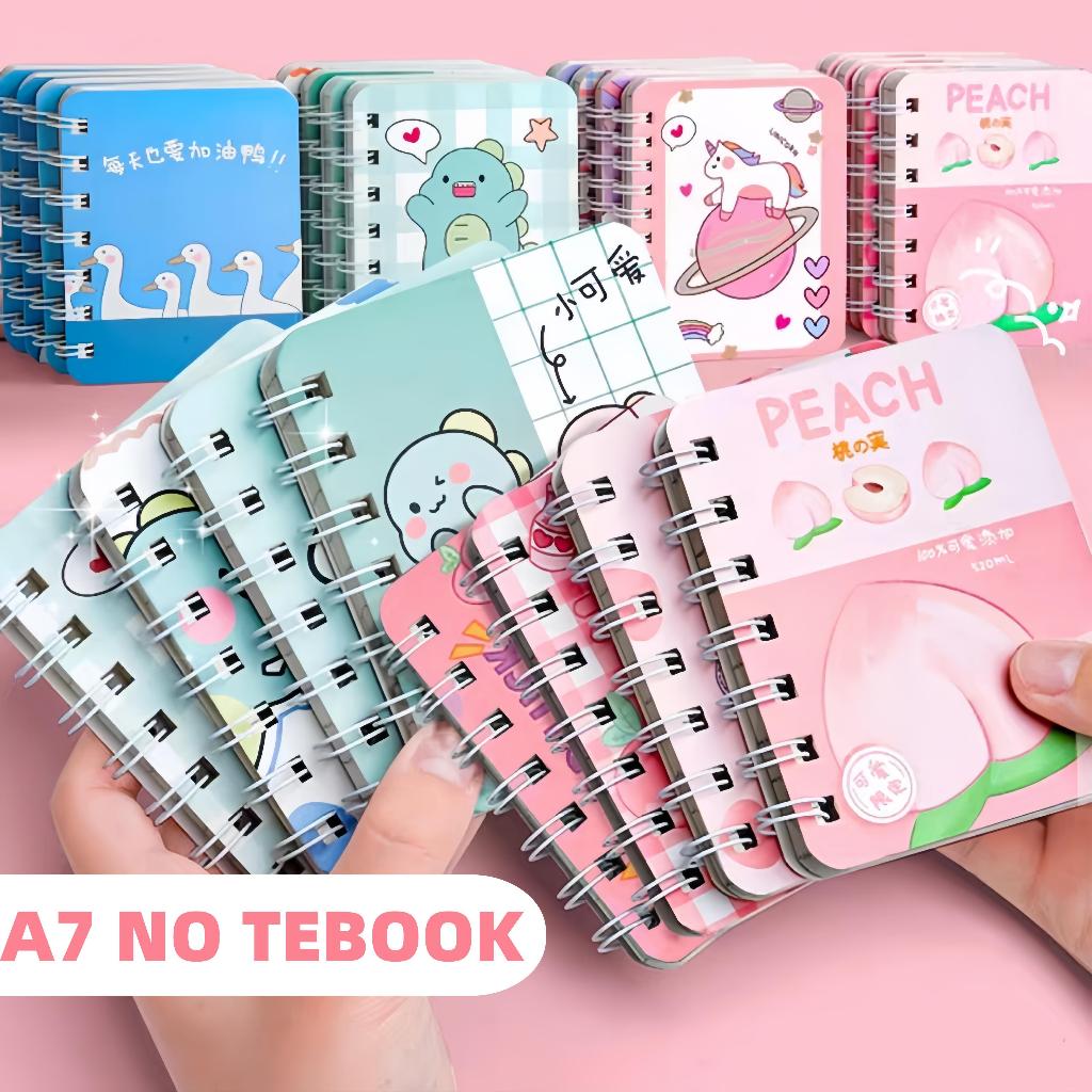 Jual Buku A7 cute mini coil notebook high-value 2024 girly notepad ...