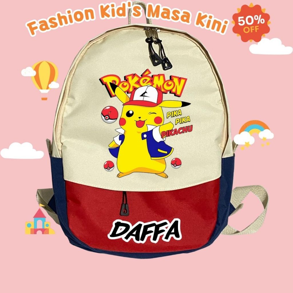 Jual NEW TAS GEMOY ANAK MINIMALIS POKEMON KAI CUSTOME NAMA | Shopee ...