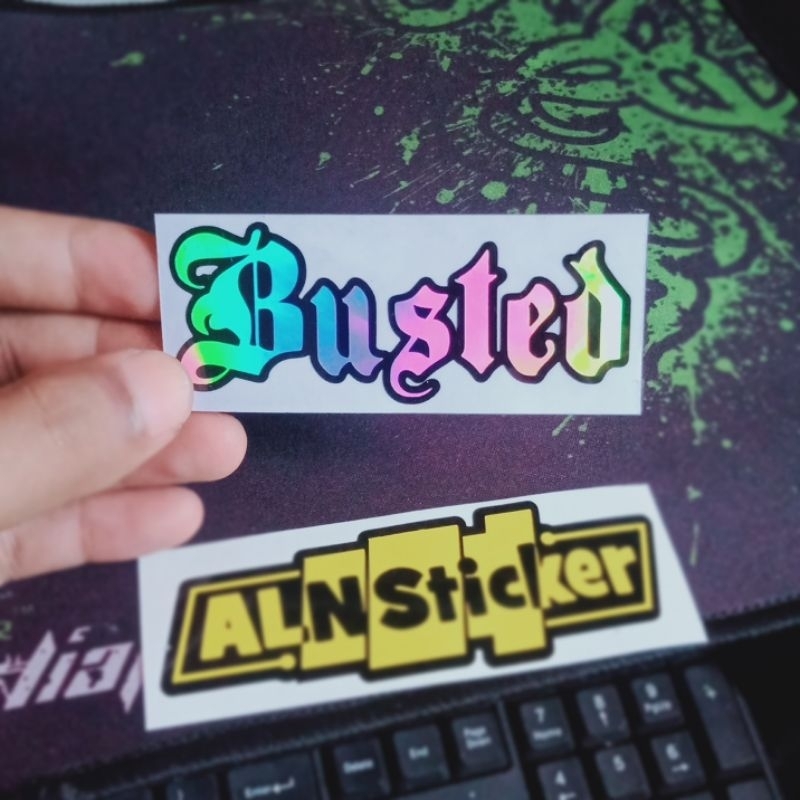 Jual stiker hologram GTA Busted untuk motor, mobil, helm, laptop ...