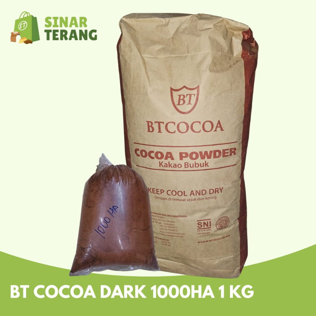 Jual BT COCOA / JAVA 1000HA Coklat bubuk dark 1000 HA 1 KG | Shopee ...