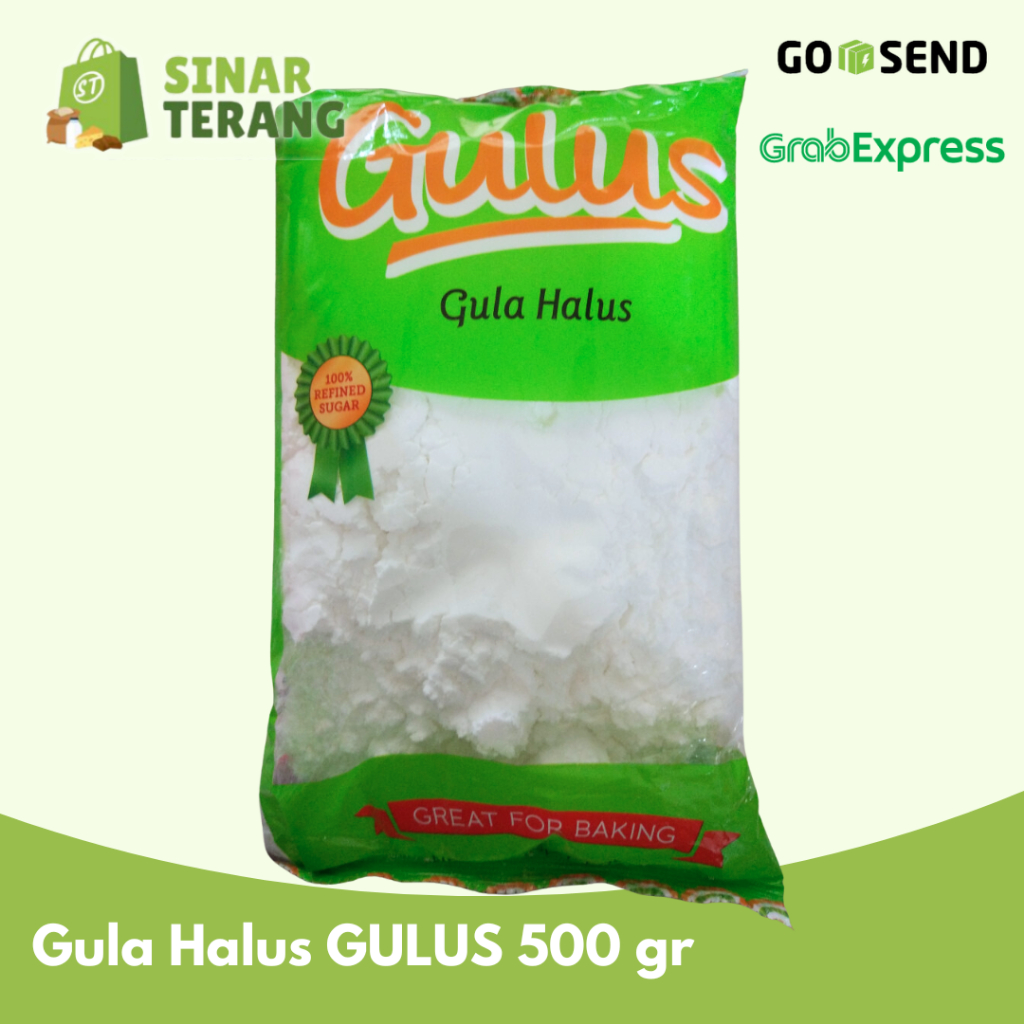 Jual Gula Halus Gulus 500gr ( bahan icing sugar) GOJEK ONLY | Shopee ...