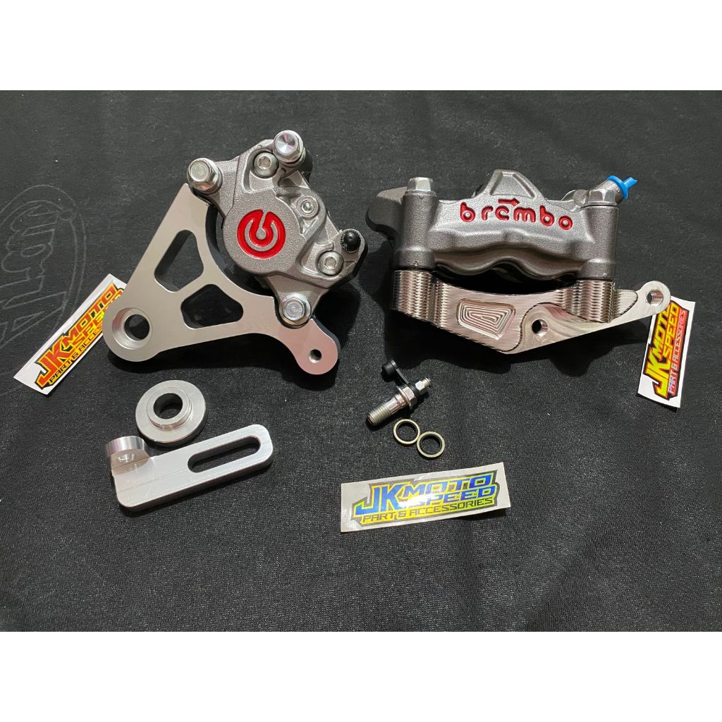 Jual KALIPER SET MX KING RXKING VIXION BYSON SCORPIO RX DEPAN BELAKANG 4 PISTON 4P GP4RX GP4RS 2 ...