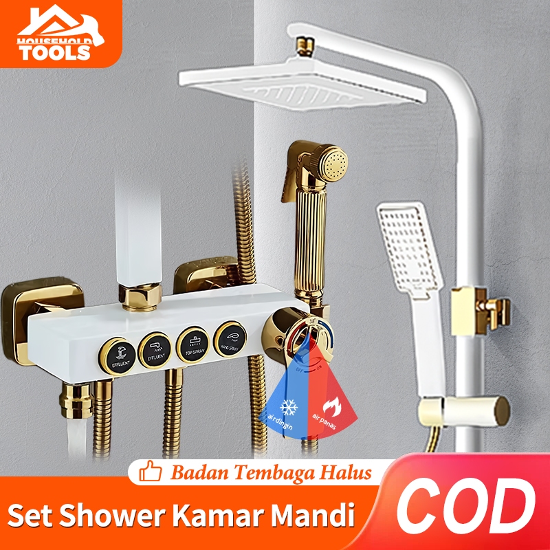 Jual Set Alat Mandi Shower dan Keran Tembaga Lengkap Dengan Shower ...