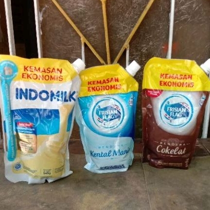 Jual SUSU KENTAL MANIS INDOMILK POUCH 545 Gram SUSU BENDERA POUCH ...