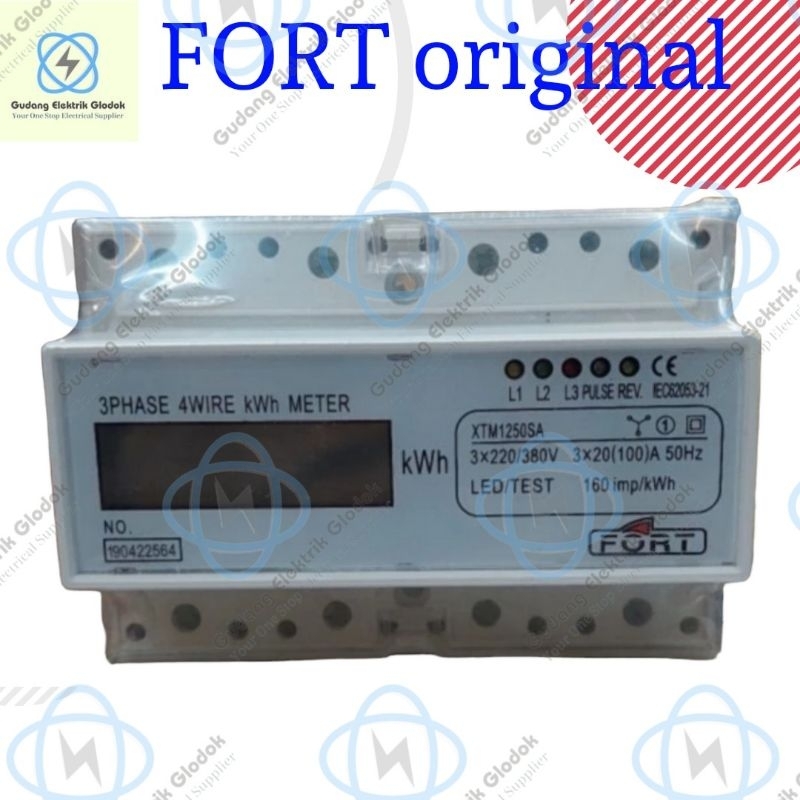 Jual KWH METER 3 PHASE, ANALOG XTM1250S & DIGITAL XTM1250SA - FORT | Shopee Indonesia
