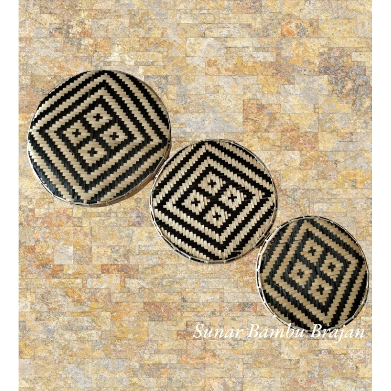 Jual Tampah Motif | Hiasan Dinding | Anyaman Bambu 3 Dimensi | Hiasan ...