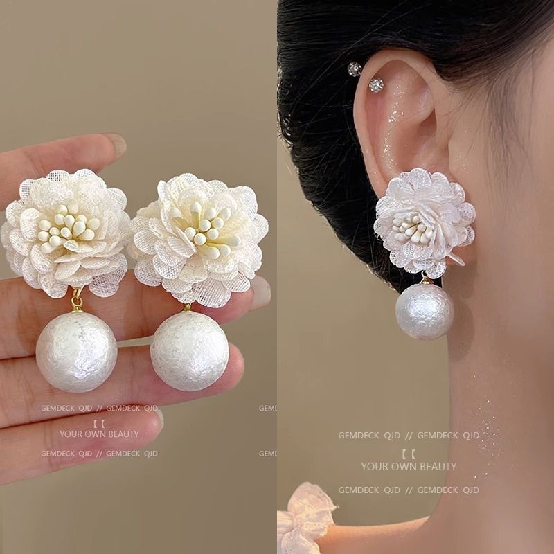 Jual Anting Bunga Mutiara MN12/Anting Mewah/Anting Bunga Mutiara korea ...