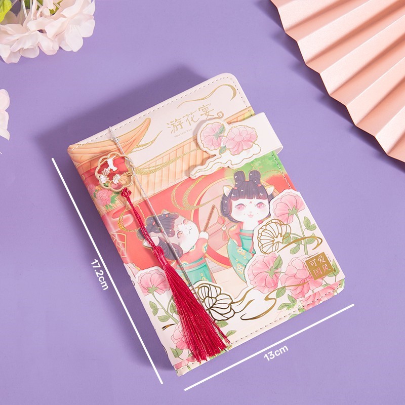 Jual Bronzing magnetic buckle notebook pu cantik Agenda diary aesthetic ...