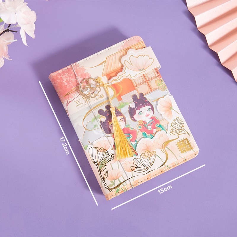 Jual Bronzing magnetic buckle notebook pu cantik Agenda diary aesthetic ...