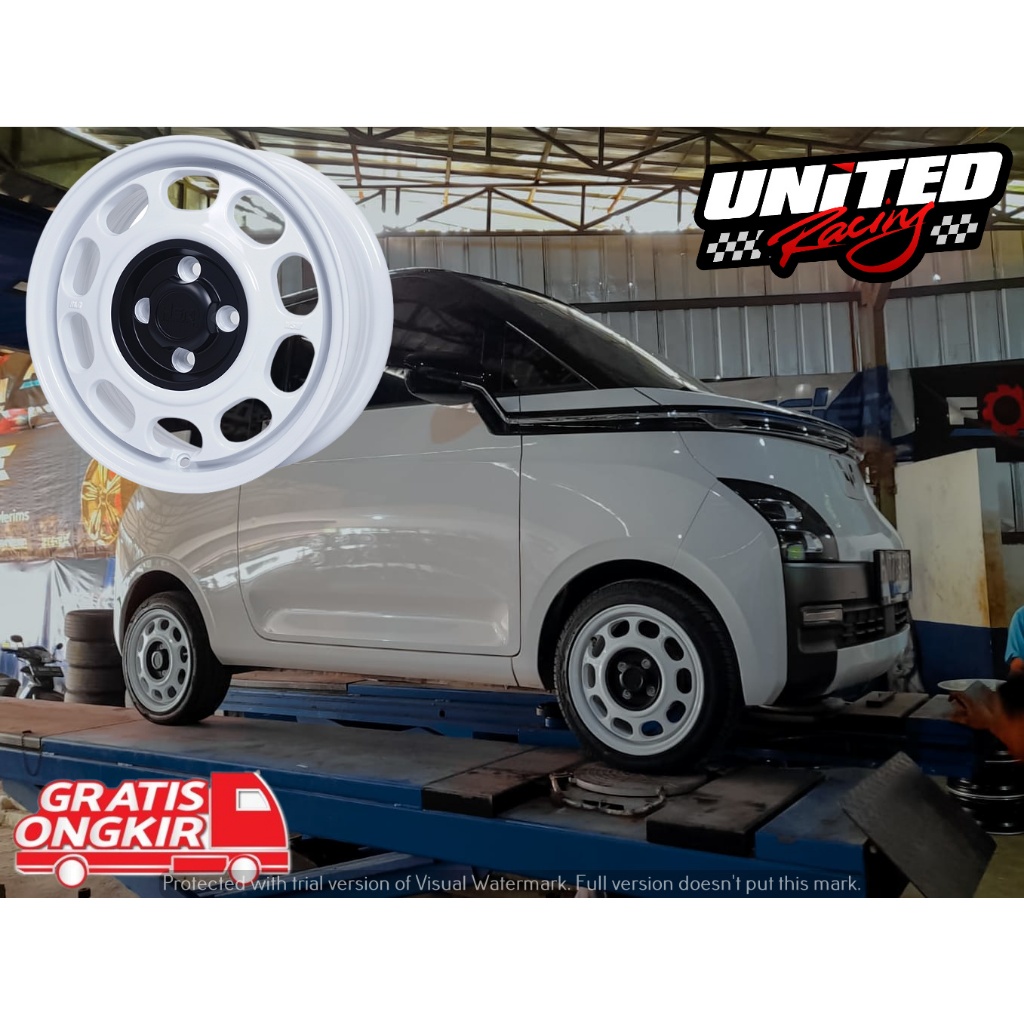 Jual PAKET BAN+VELG RETRO MOBIL WULLING AIR EV RING 14 HSR KLG4 PUTIH WHITE PCD 4X100 R14 ...